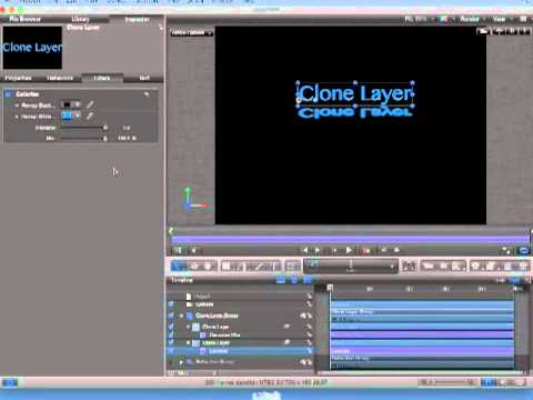Apple Motion 5 Tutorial Working With Clone Layers And Reflections