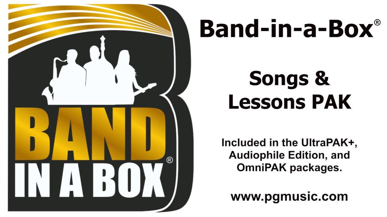 Band In A Box Songs Lessons Pak Youtube