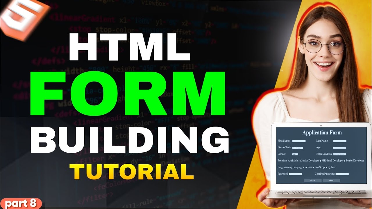 How To Build Html Forms Html Form Tutorial For Beginners Coding स