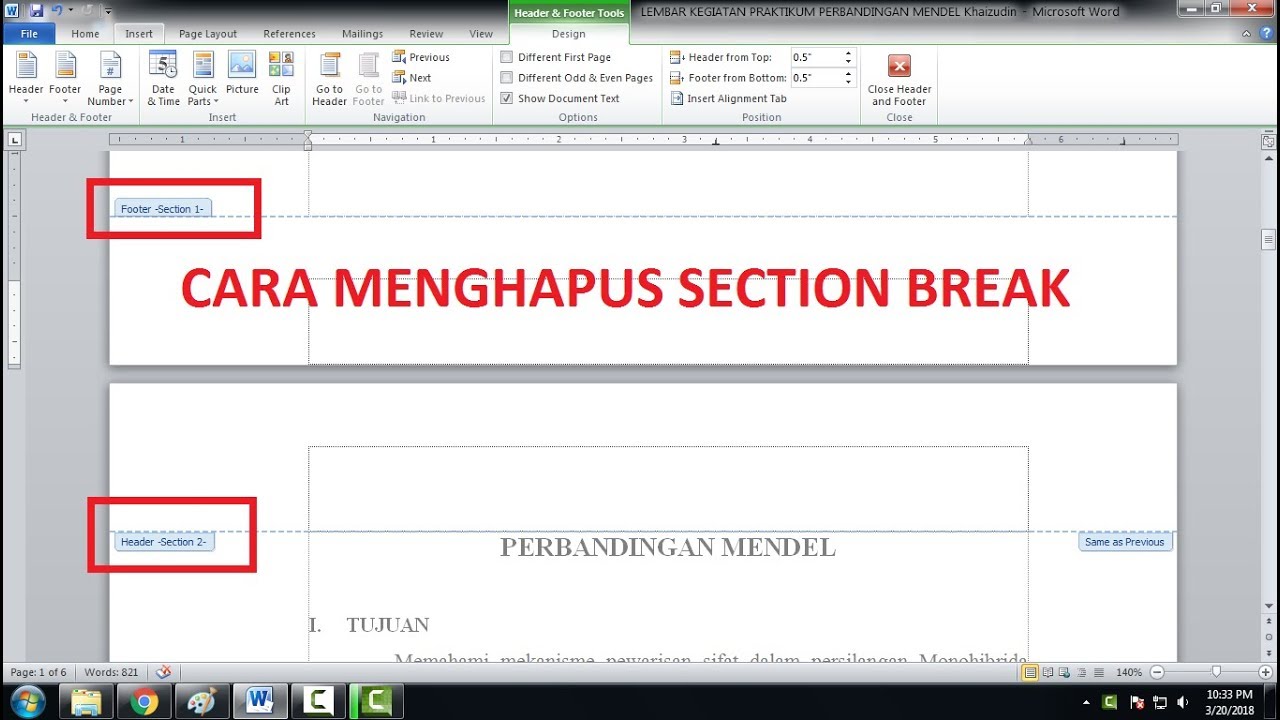 Cara Membuat Page Break Halaman Books King