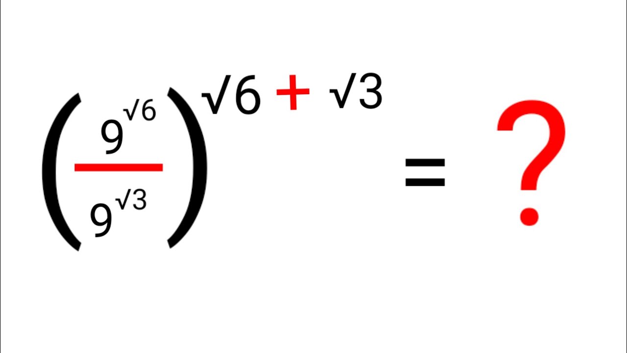 Nice Exponent Math Simplification Algebra Math Simplification Problem