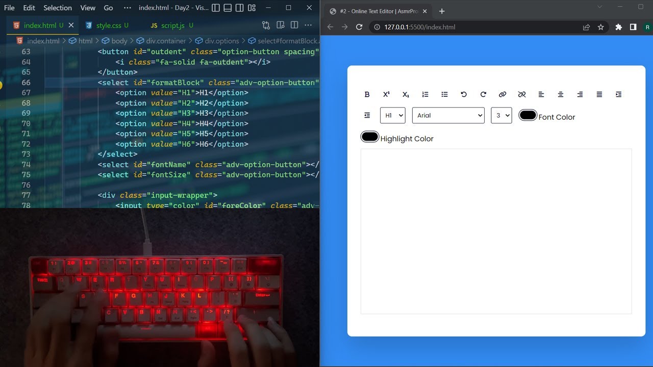 Asmr Programming Javascript Text Editor No Talking Youtube