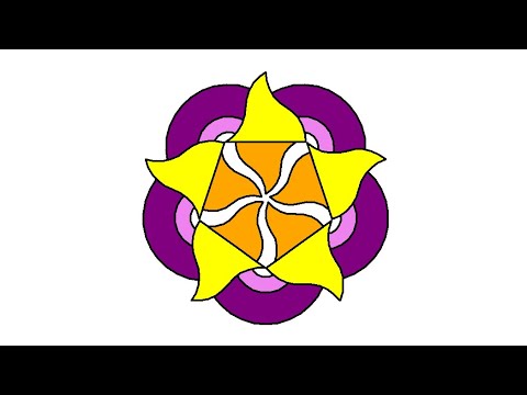 Simple Python Turtle Graphic And Code Simple Mandala 2 Youtube