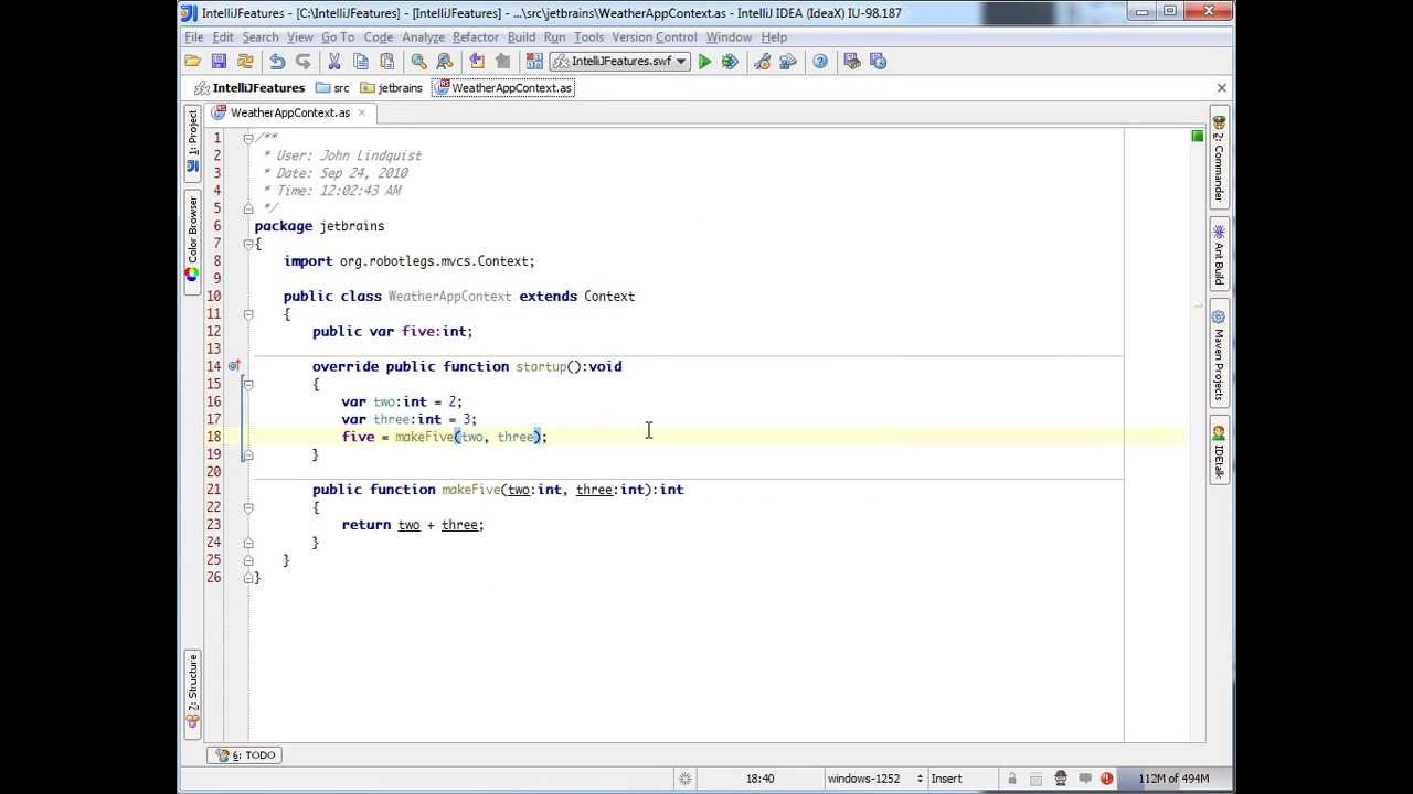 Refactoring Extract Method Intellij Idea Youtube