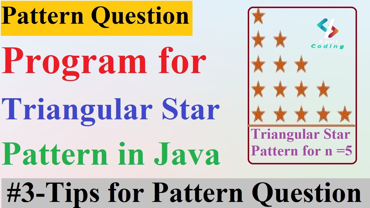 Q10 Triangular Star Pattern Triangular Star Pattern In Java