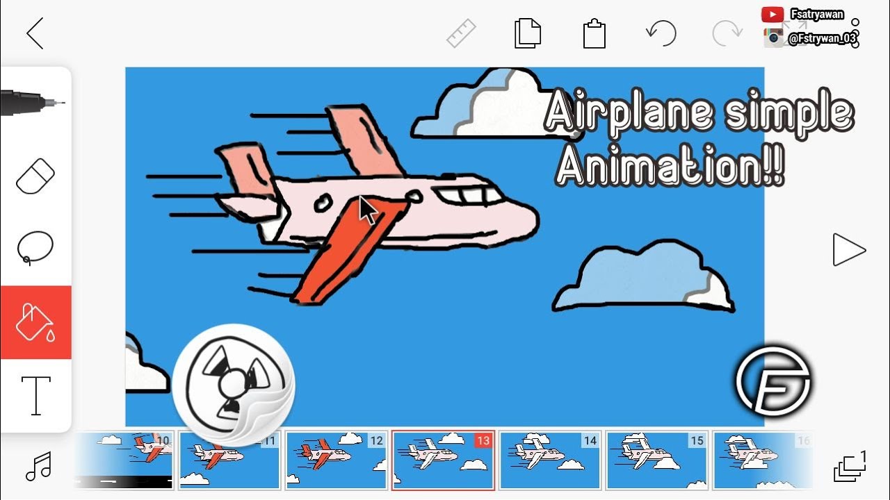Airplane Simple Animation Flipaclip Animation Youtube