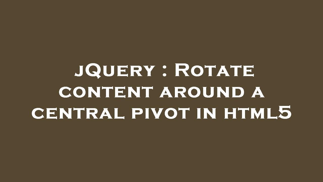 Jquery Rotating Banner At Roscoe Ramirez Blog