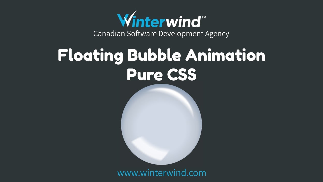 Floating Bubble Animation With Css Youtube