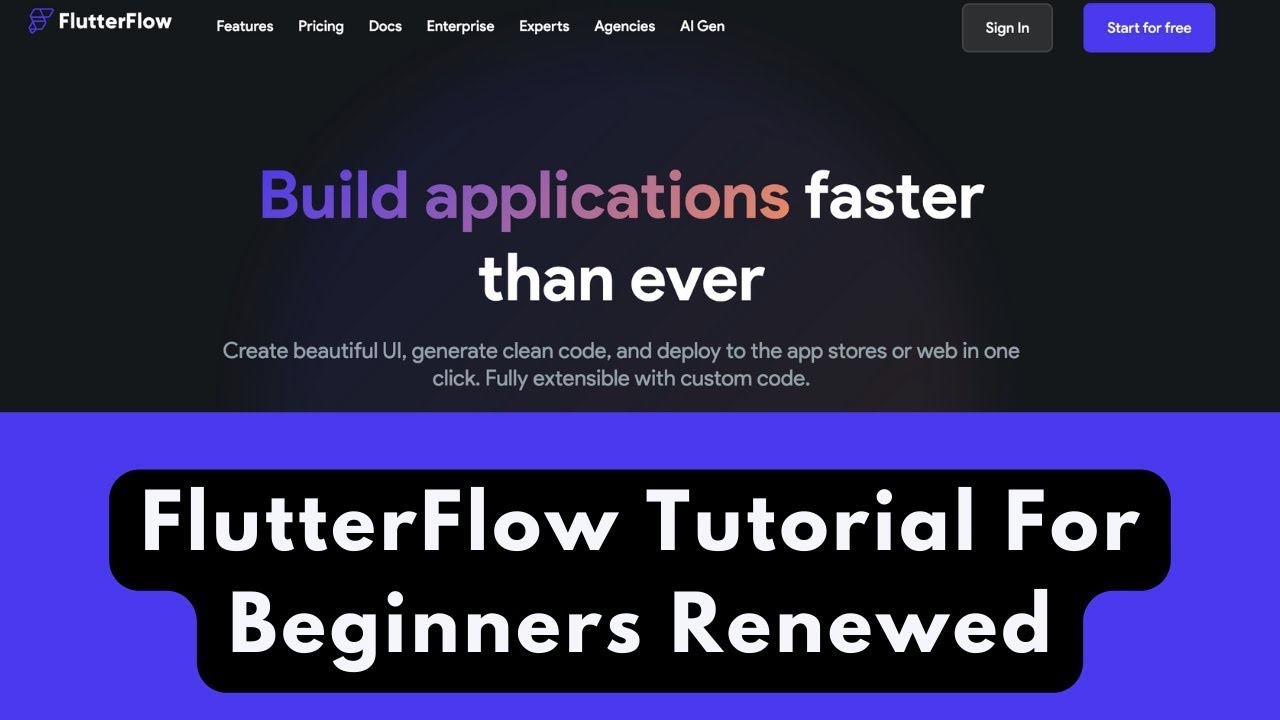 Flutterflow Tutorial