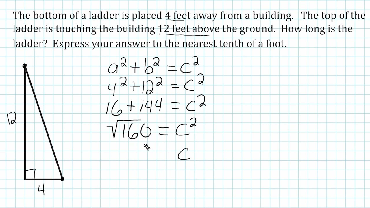 Word Problems Involving Pythagorean Theorem Geometry Pythagorean