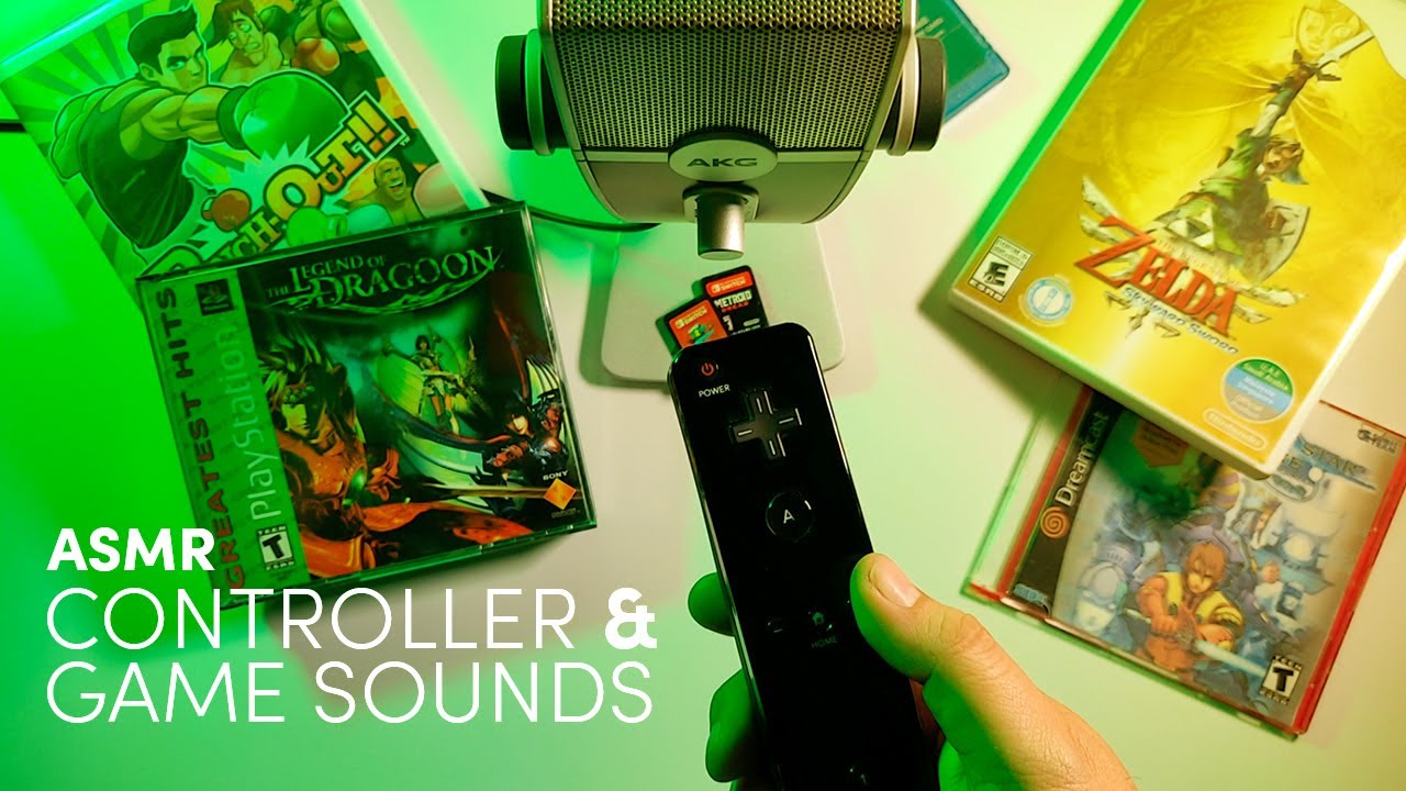 Asmr Controller Game And Console Sounds Shaking Tapping And Button