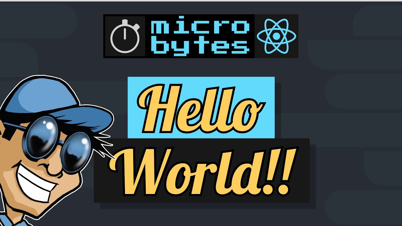 React Hello World Tutorial Reactjs Microbytes 2020 Youtube