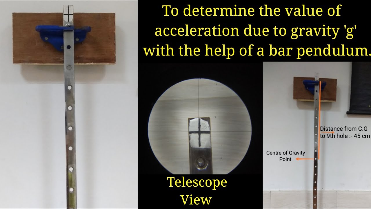 Bar Pendulum Experiment Acceleration Due To Gravity By Using Bar