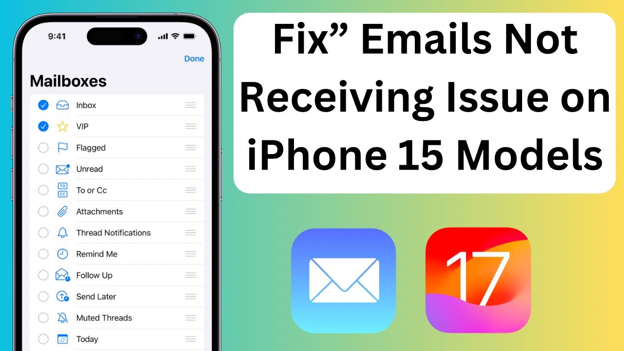 How To Fix Emails Not Receiving Issue On Iphone 15 15 Pro 15 Pro Max