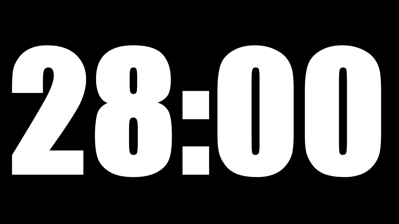 28 Minute Timer Loud Alarm вџ Youtube