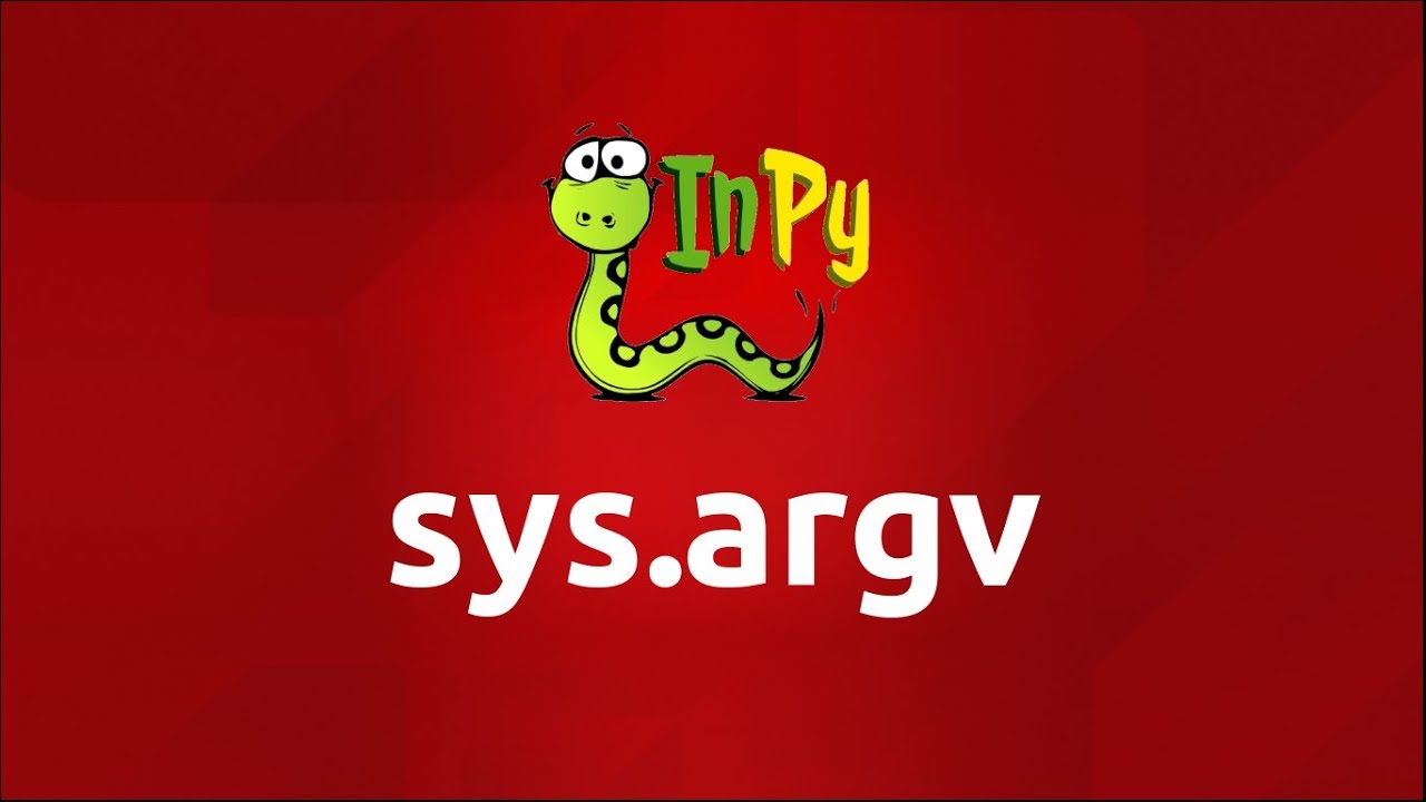Sys Argv In Python Youtube