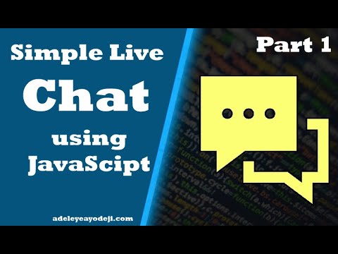 Simple Live Chat Using Javascript Part 1 Youtube