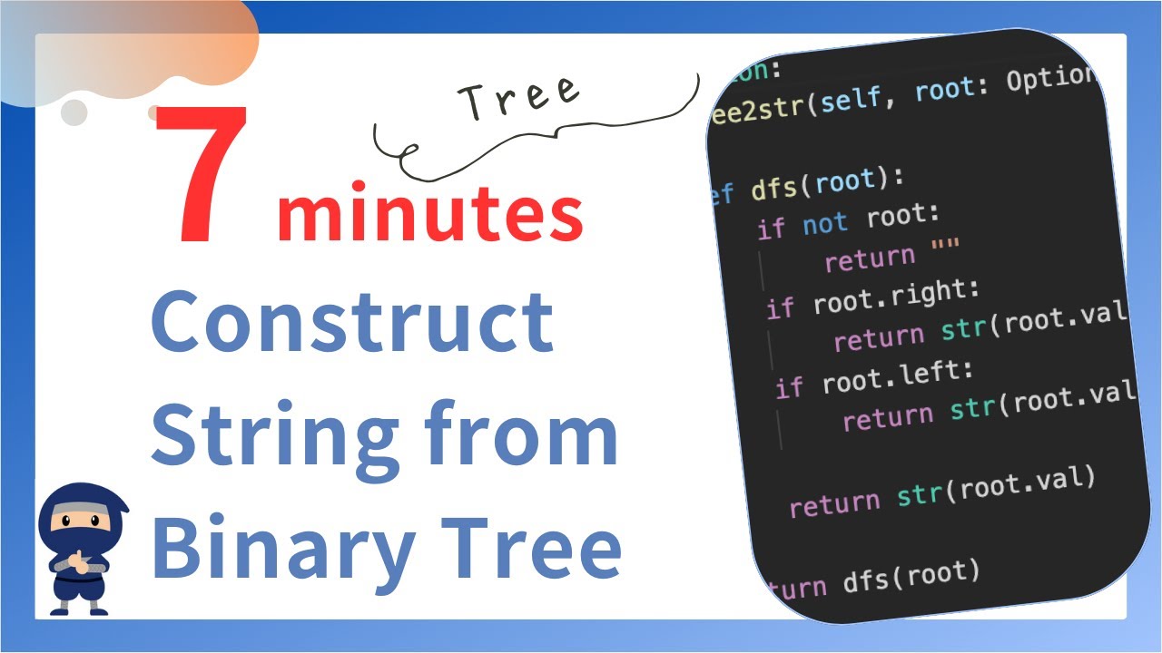 Construct String From Binary Tree Leetcode 606 Python Javascript