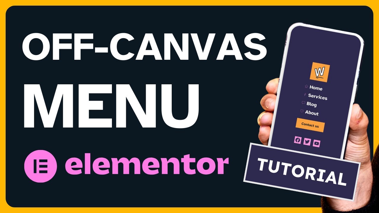 Off Canvas Mobile Menu Elementor Tutorial рџ і Beautiful Slide Out Menu