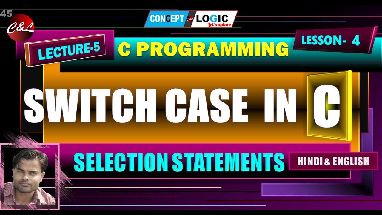 Switch Case Statement In C Hindi Youtube