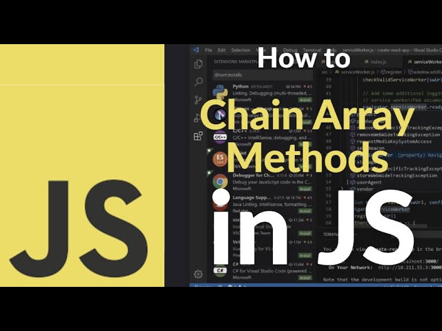 How To Chain Array Methods In Javascript Use Map Filter Reduce