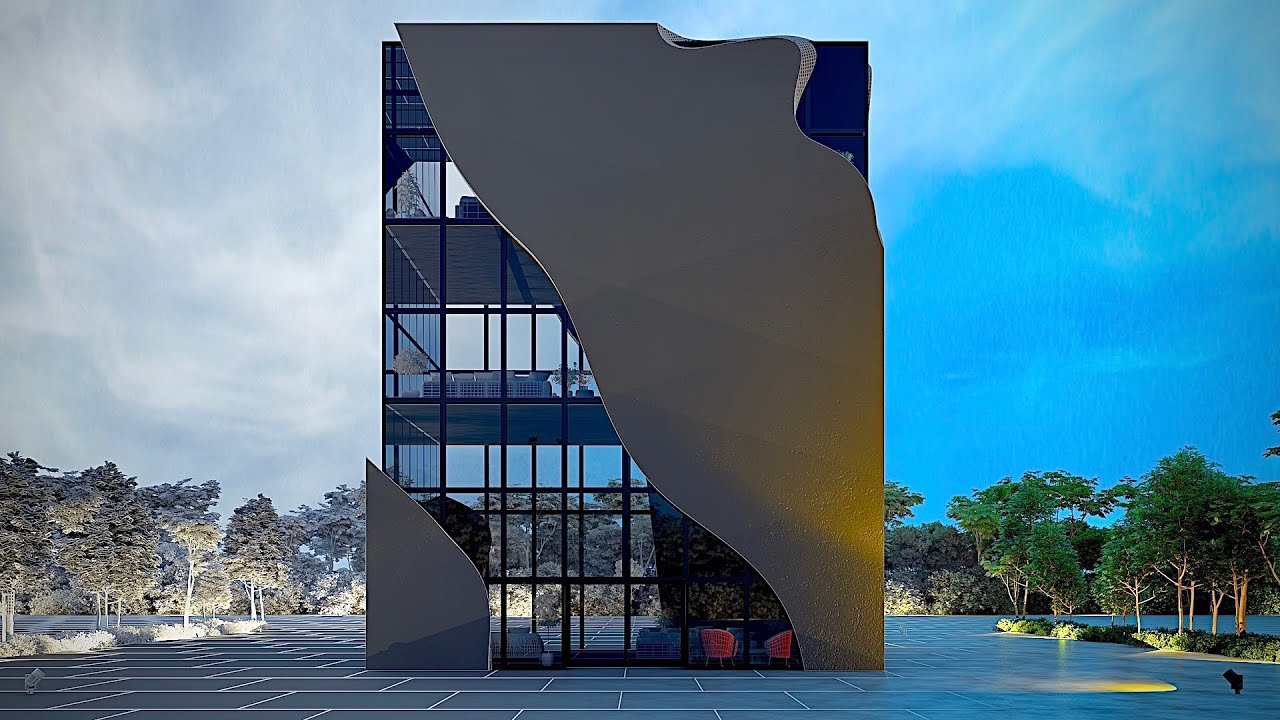 Modern Building Modeling 3ds Max Tutorial Youtube