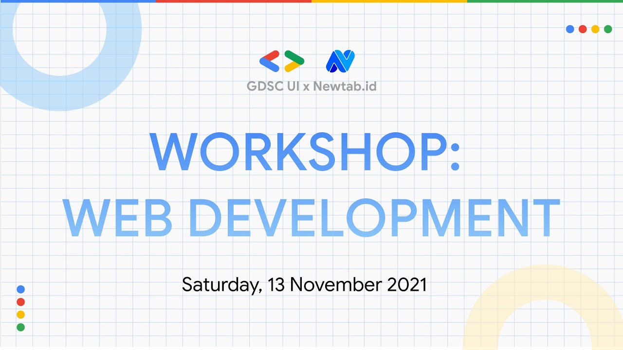 Web Development Workshop Youtube