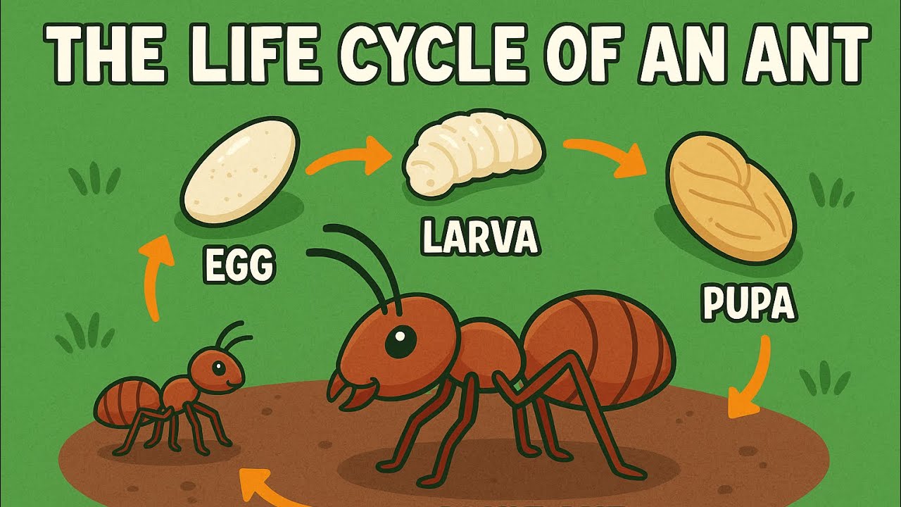 The Incredible Ant Life Cycle Kids Learning Video рџђњ From Egg To