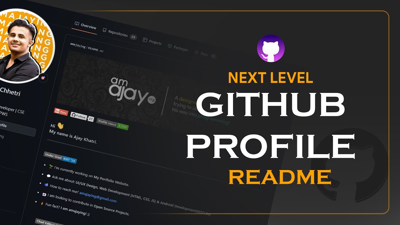 Next Level Github Readme Profile Tutorial Must Have For Developers