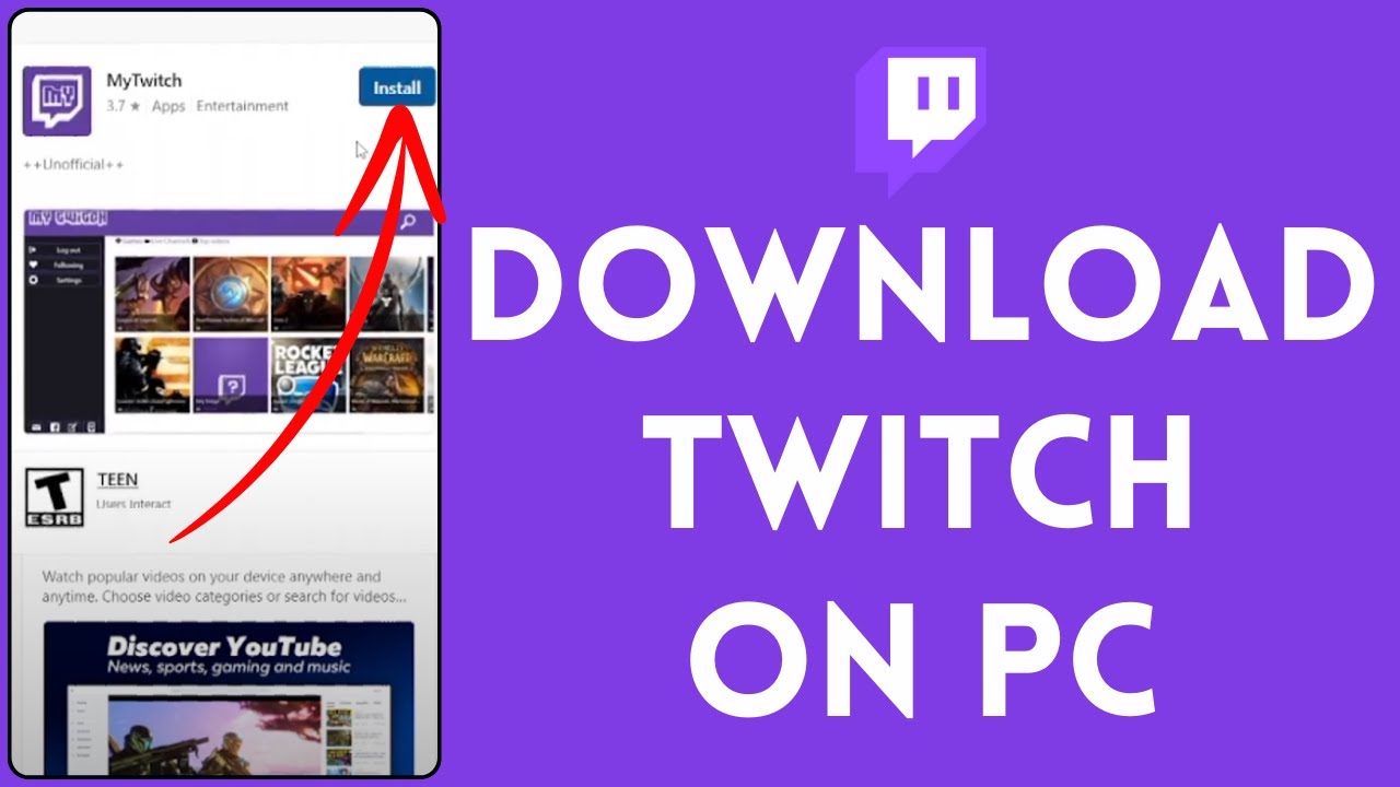 How To Install Twitch App On Pc Laptop Download Twitch On Windows