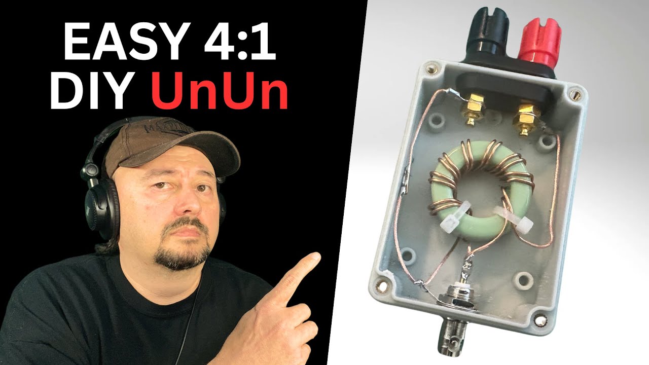 Discover An Easy 4 1 Unun For Ham Radio Antennas Youtube