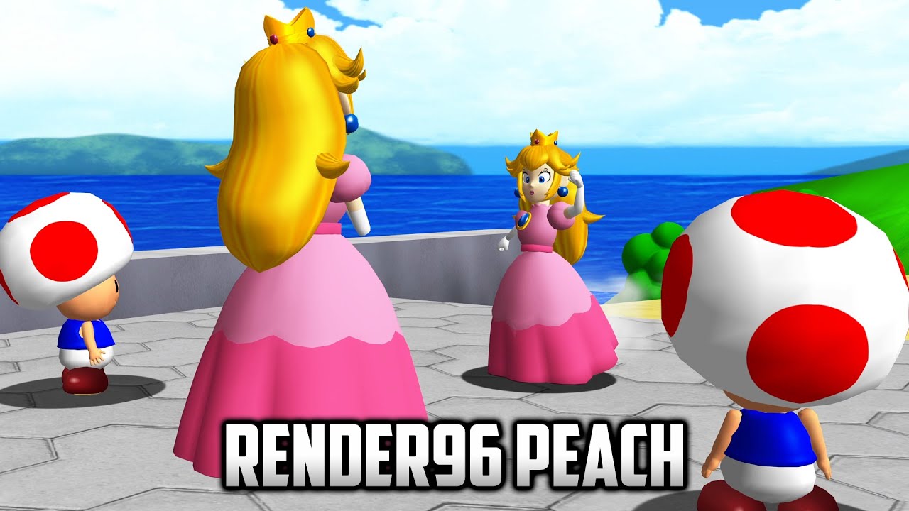 тнр Super Mario 64 Pc Port Render96 Peach Youtube
