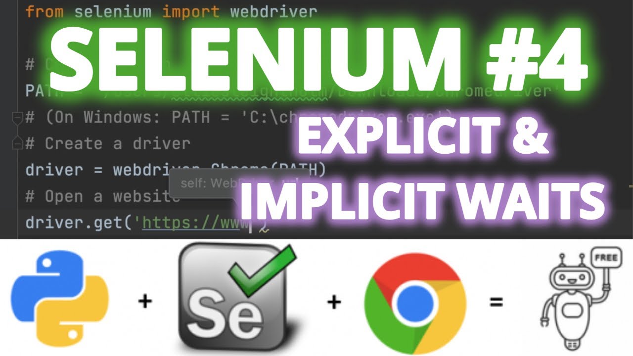 Python Selenium Tutorial 4 Explicit And Implicit Waits Youtube