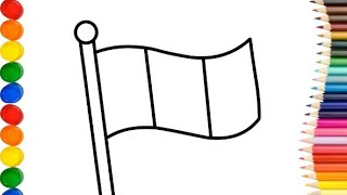 How To Draw A Flag Easy Flag Drawing Step By Step Ikape Drawings Mp3 ...