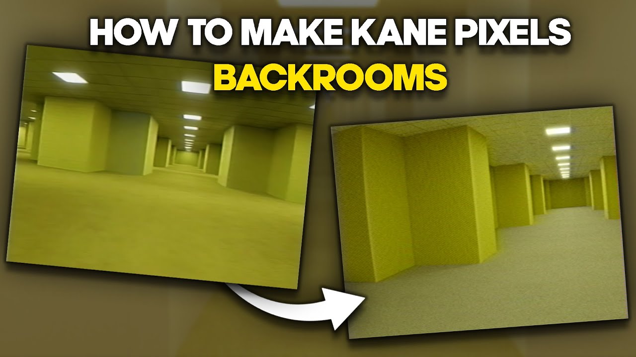 How To Make The Kane Pixels Backrooms In Blender Youtube