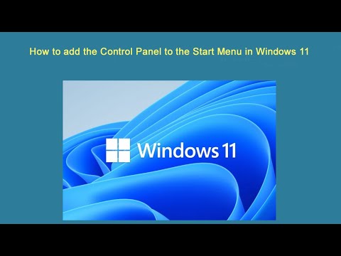 How to add Control Panel to Windows 11 Start Menu – Redway