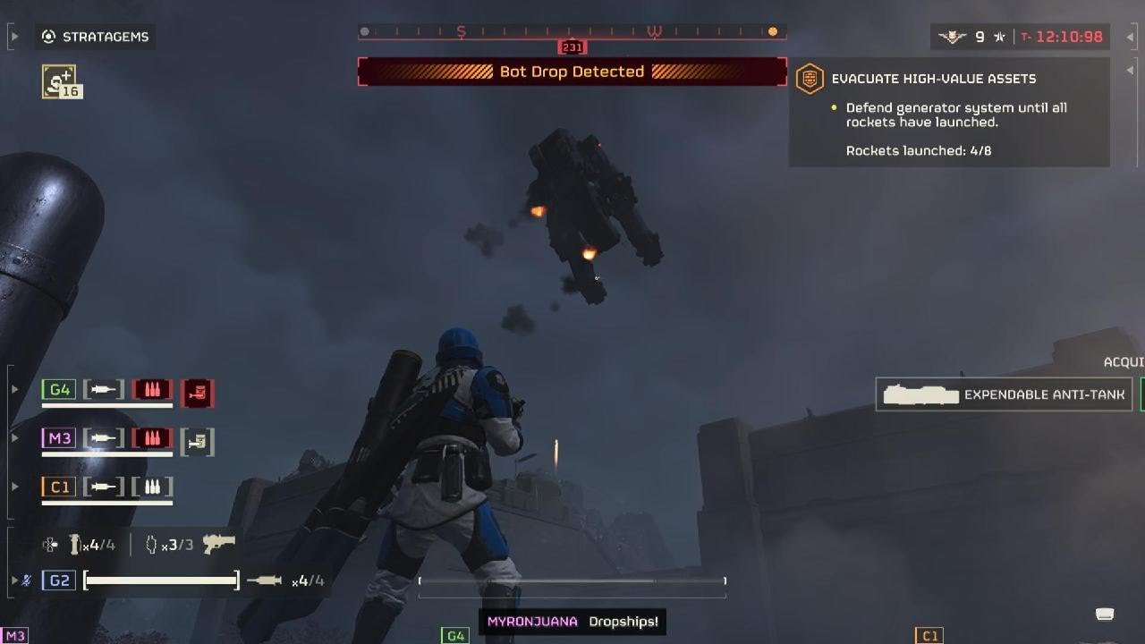 Helldivers 2 Flying Factory Strider Youtube