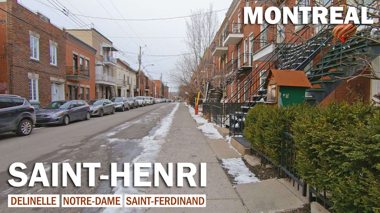Walking In Montreal Neighborhood Saint Henri Canada Walking Video 2020