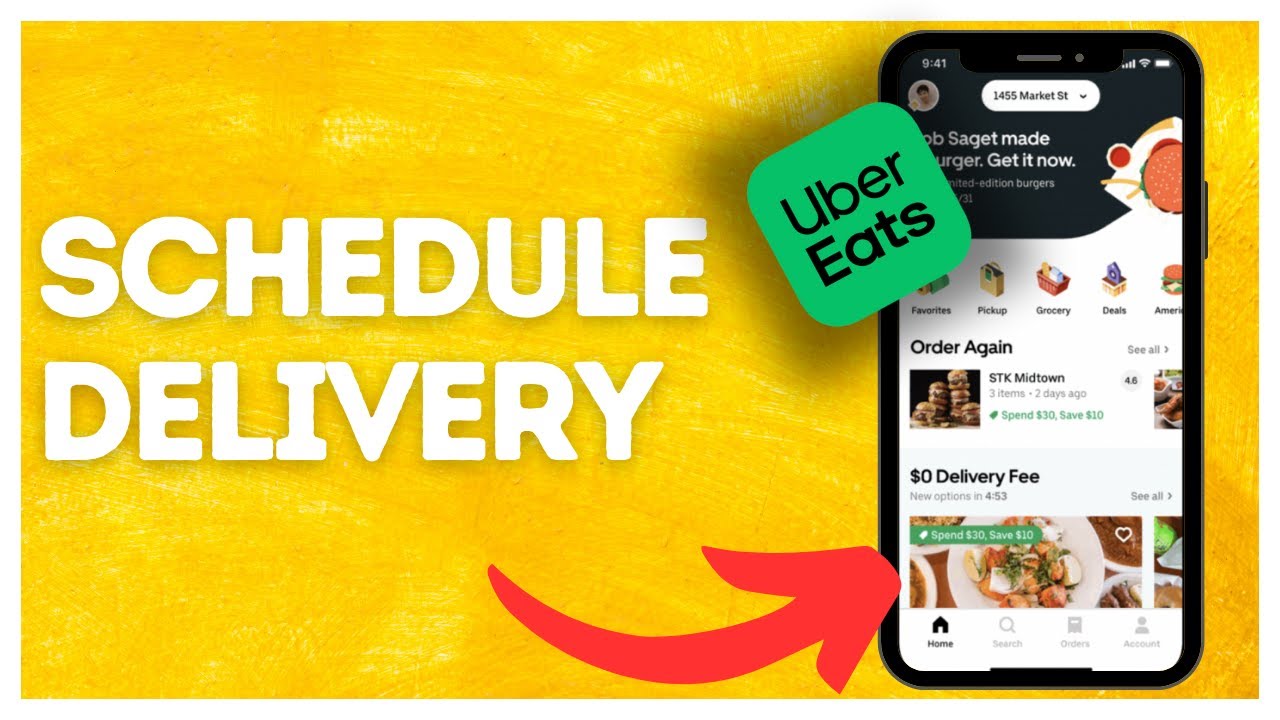 How To Schedule Delivery On Uber Eats Youtube