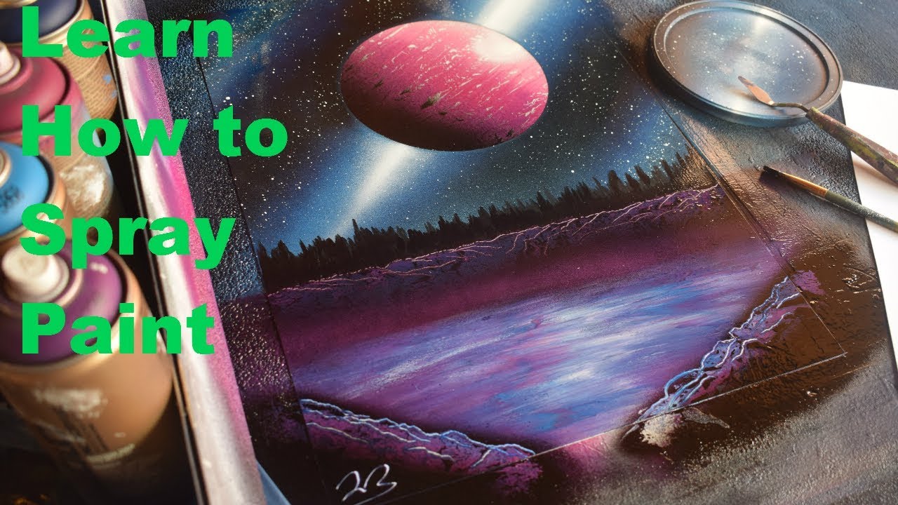 Spray Paint Art Beginner How To Tutorial Youtube