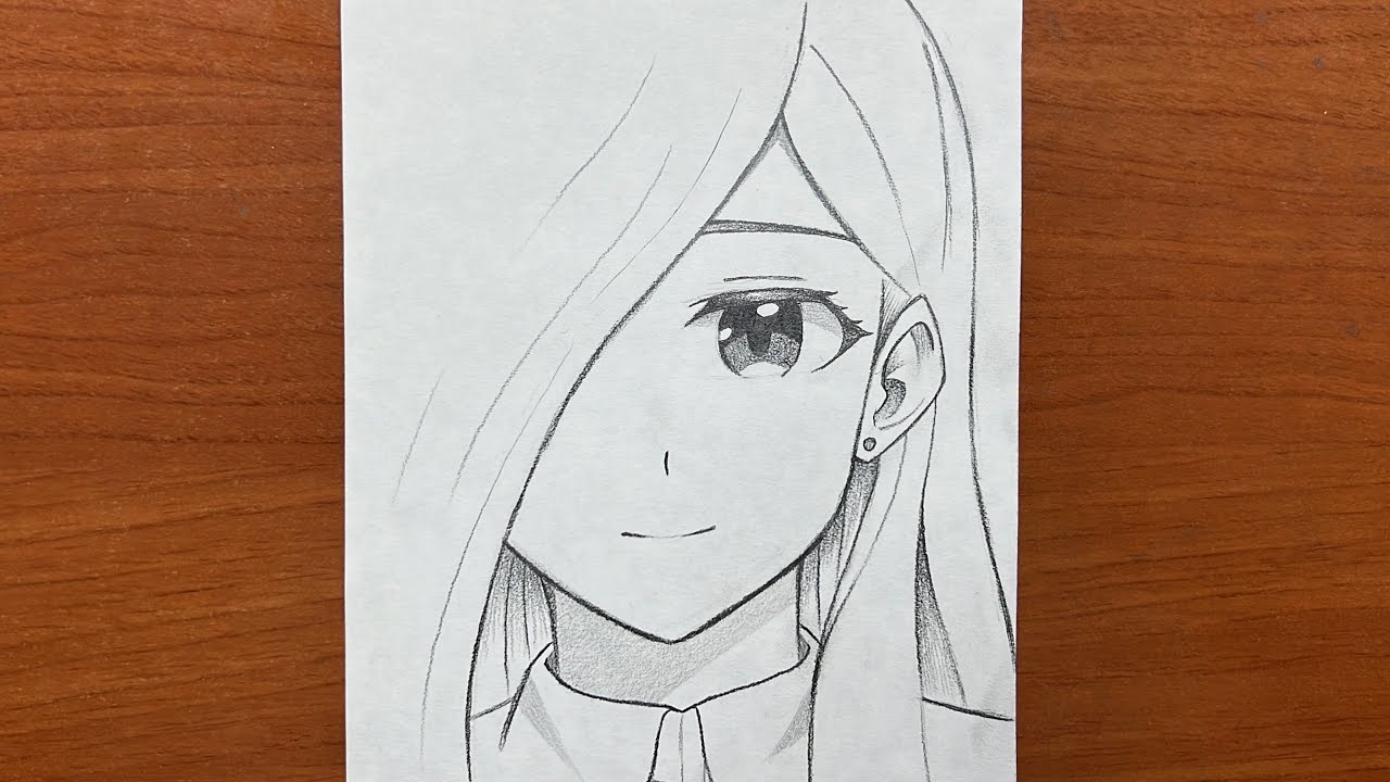 Cute Anime Girl Drawings Easy How To Draw Anime Girl Step By Step