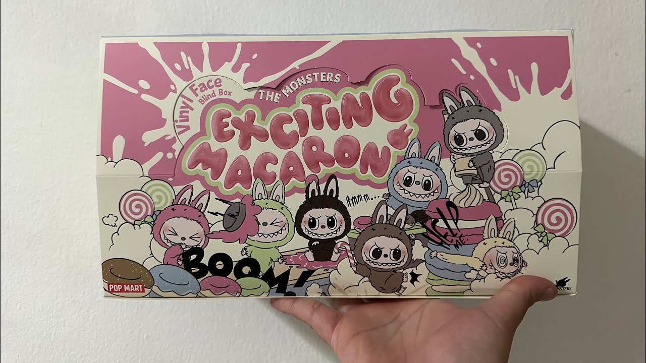 Unboxing Labubu Exciting Macarons Soy Milk Labubu Popmart ...