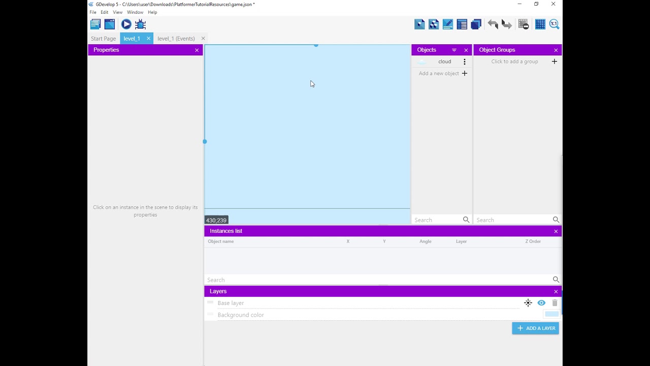 Gdevelop Tutorial 3 Part A Youtube