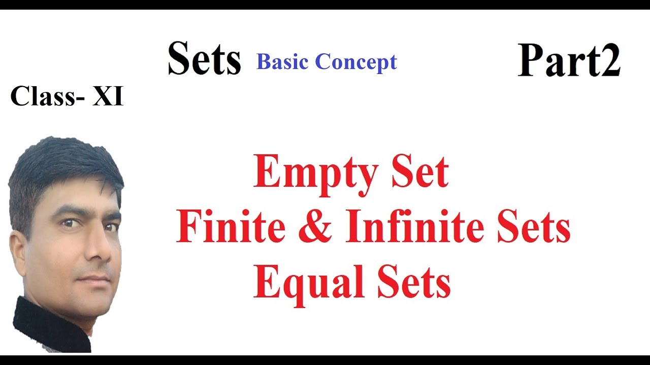 Sets Part2 Basic Concept Empty Set Finite Infinite Sets Equal