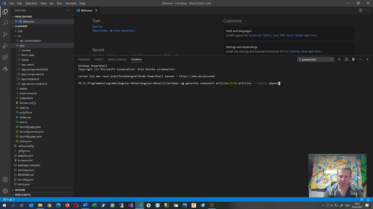 рџ ђcreate A Component In Angular Ng Generate Component Module App Youtube