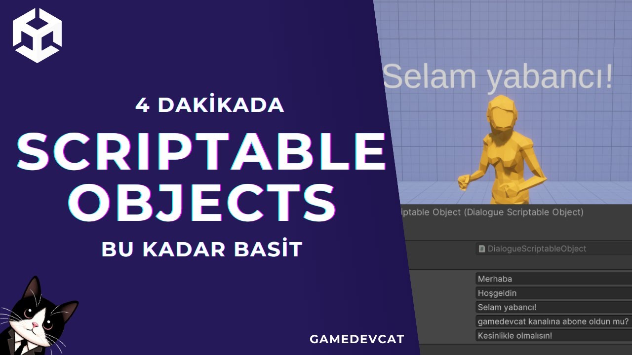 Scriptable Objects Projeler陌n陌 Kolayla艦tiracak Nasil Kullanilir