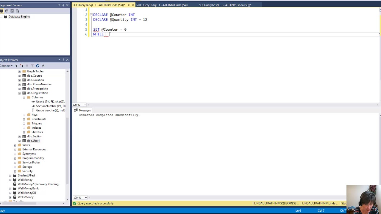 The T Sql While Loop Youtube