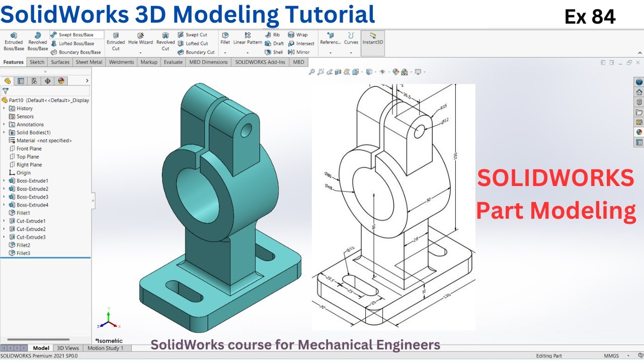 The Ultimate Solidworks Part Modeling Tutorial Youtube