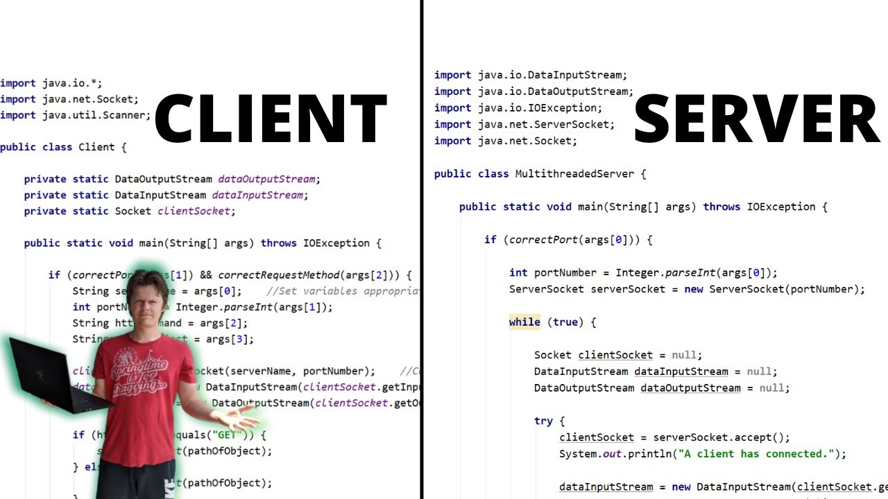 Java Socket Programming Client Server Messenger Youtube