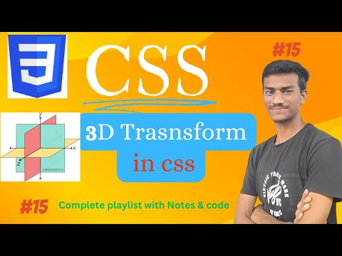 3d Transform In Css Css Transform Css Tutorial For Beginners Youtube